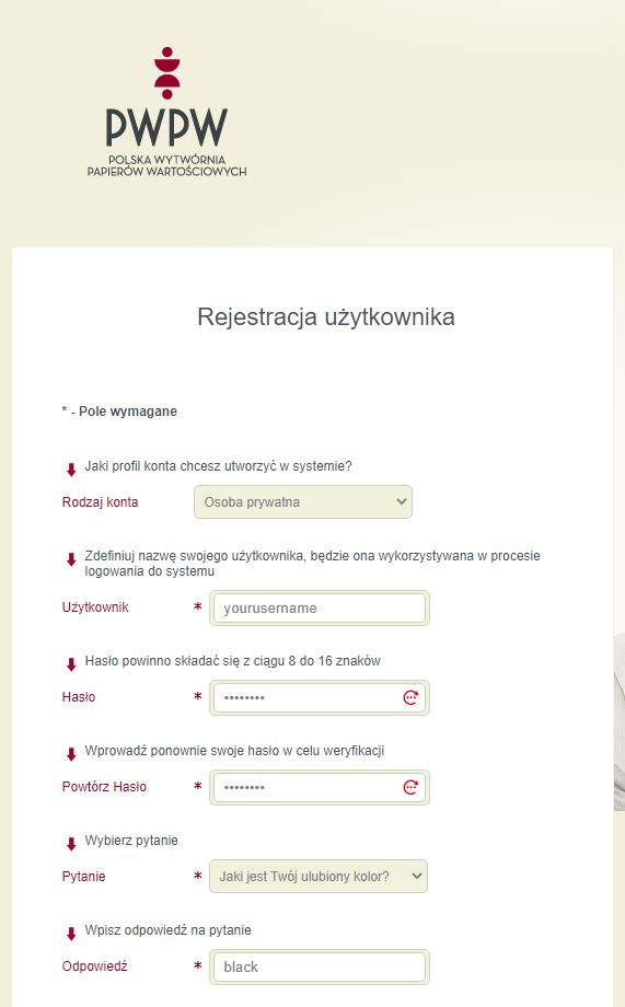 How to register in PWPW ? – VEHICLE AND DRIVER ELECTRONIC INPUT BOX ...